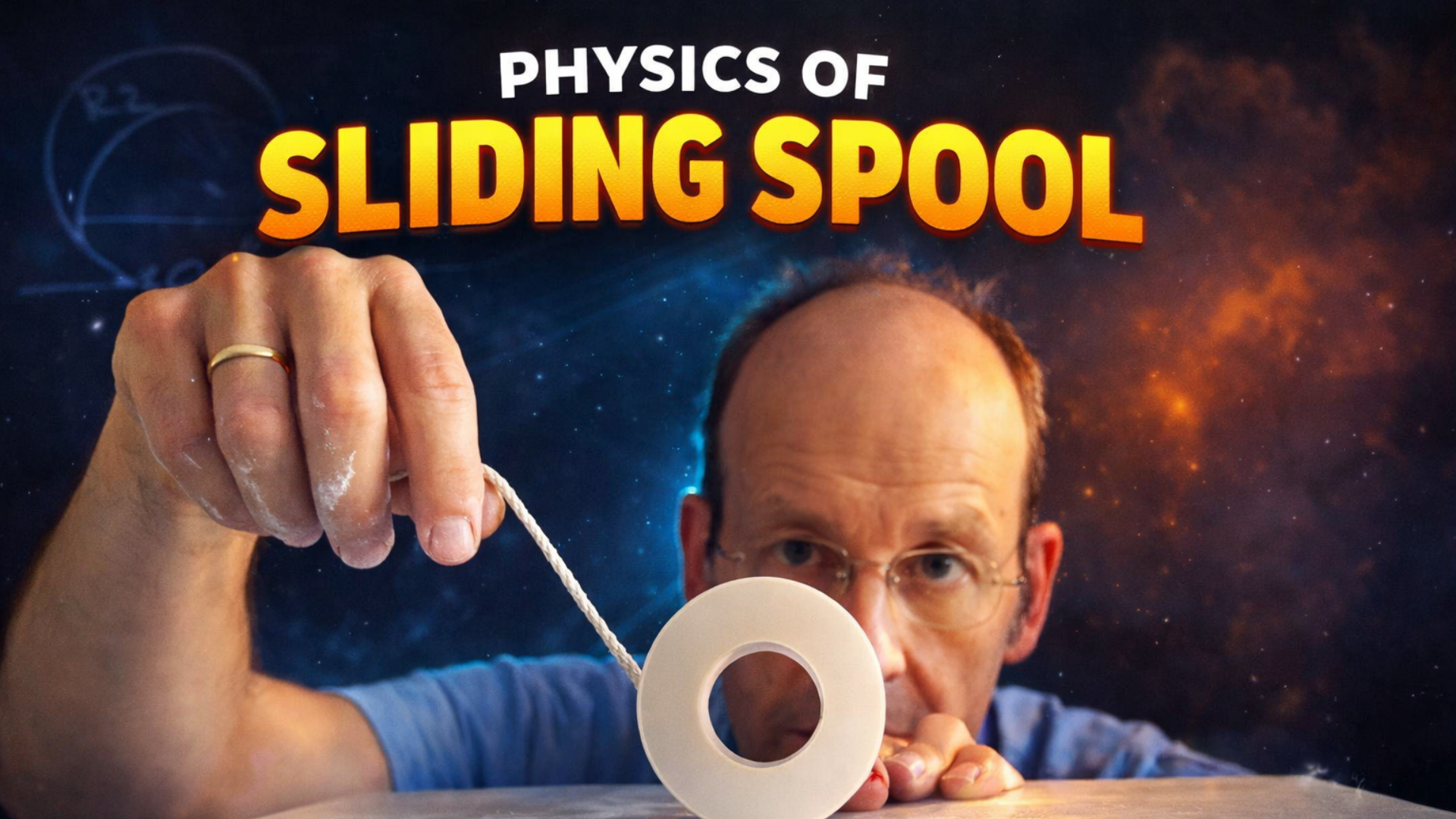 Physics problem: Critical angle condition for spool motion