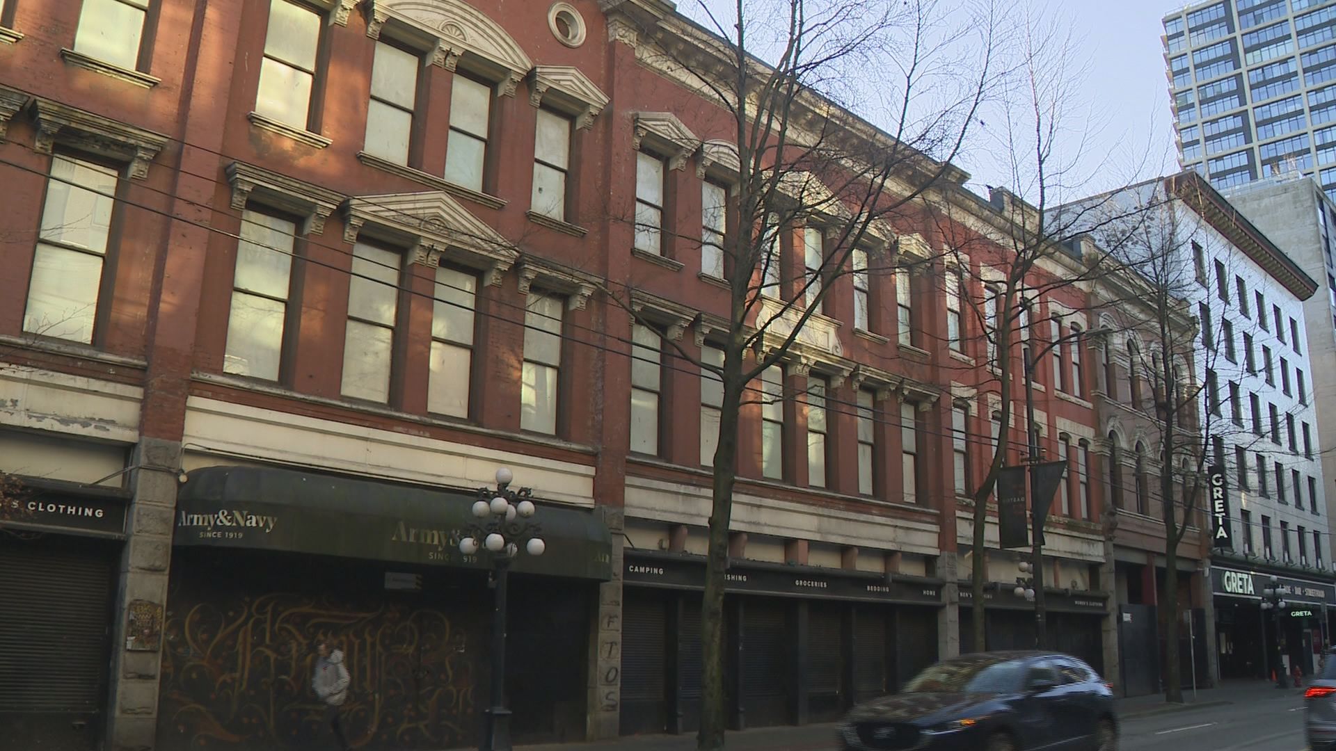 Proposal for two towers at site of former Vancouver 'Army and Navy' store