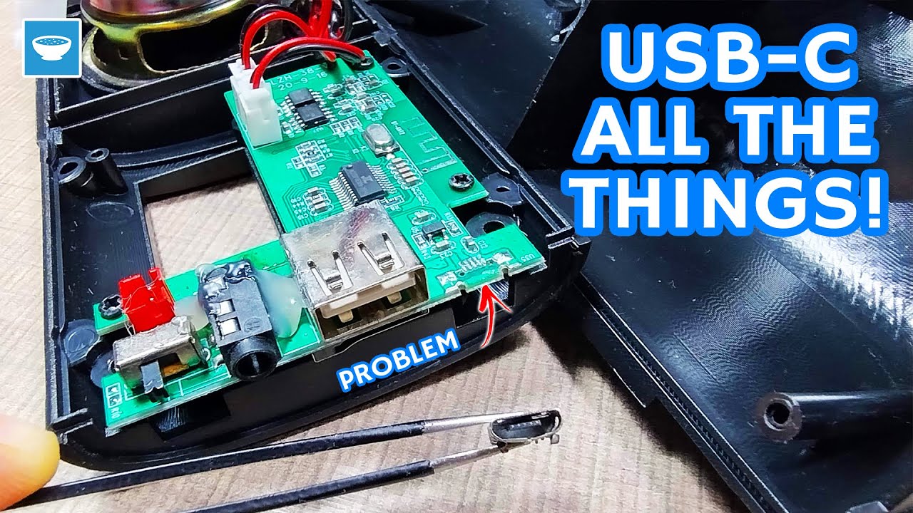 Bluetooth speaker repair: Super simple USB-C upgrade