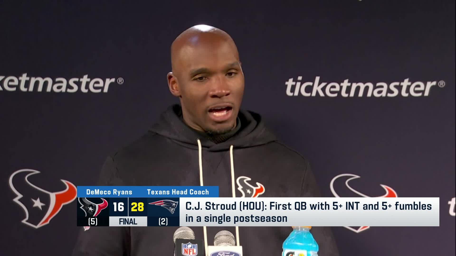 Demeco Ryans and CJ Stroud reflect on poor offensive performance vs ...