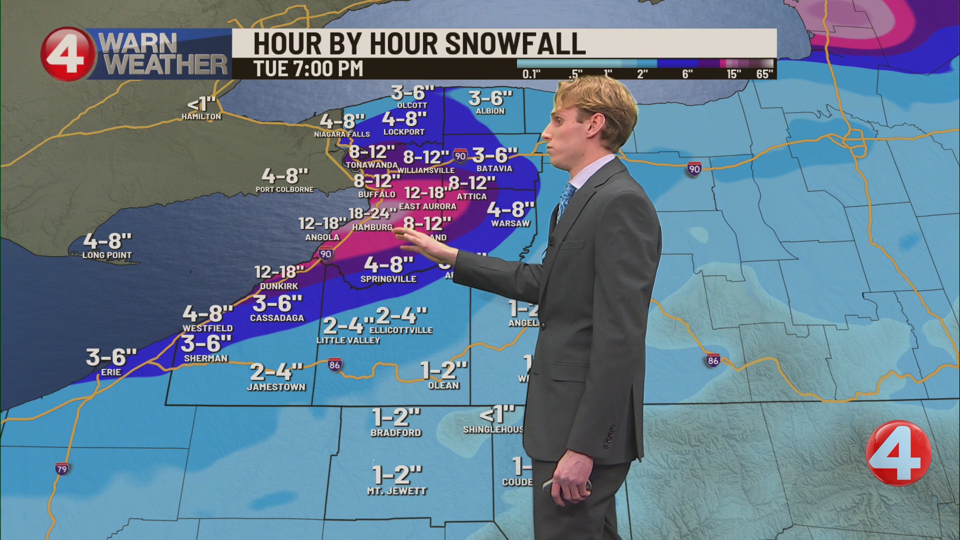 Buffalo weather update: 10 p.m., 1/18/26