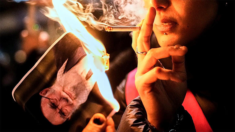 Viral protest video against Iran’s supreme leader sparks copycat ...