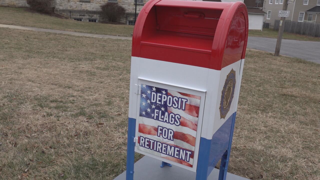 Flag retirement box in Waynesboro re-installed
