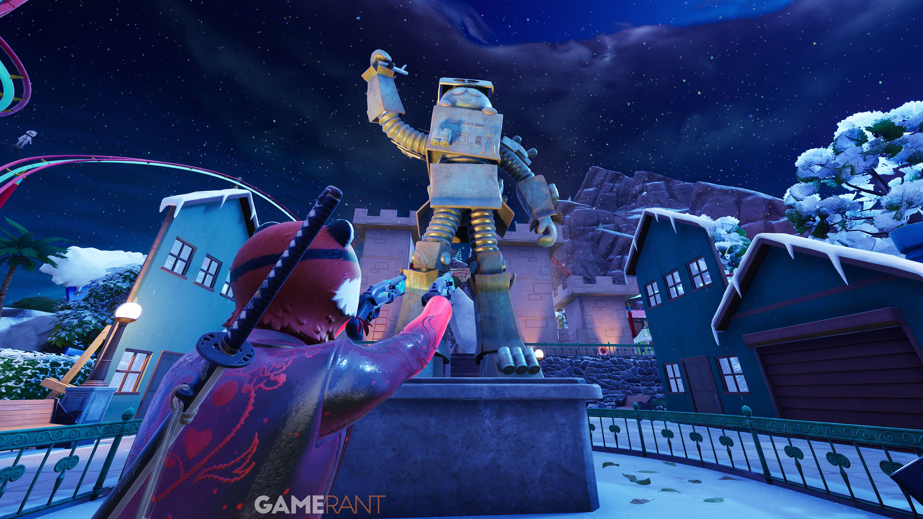 Cartman's statue location in Fortnite (South Park quest)