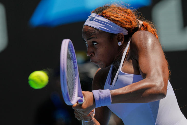 Coco Gauff advances to second round at Australian Open despite serving ...