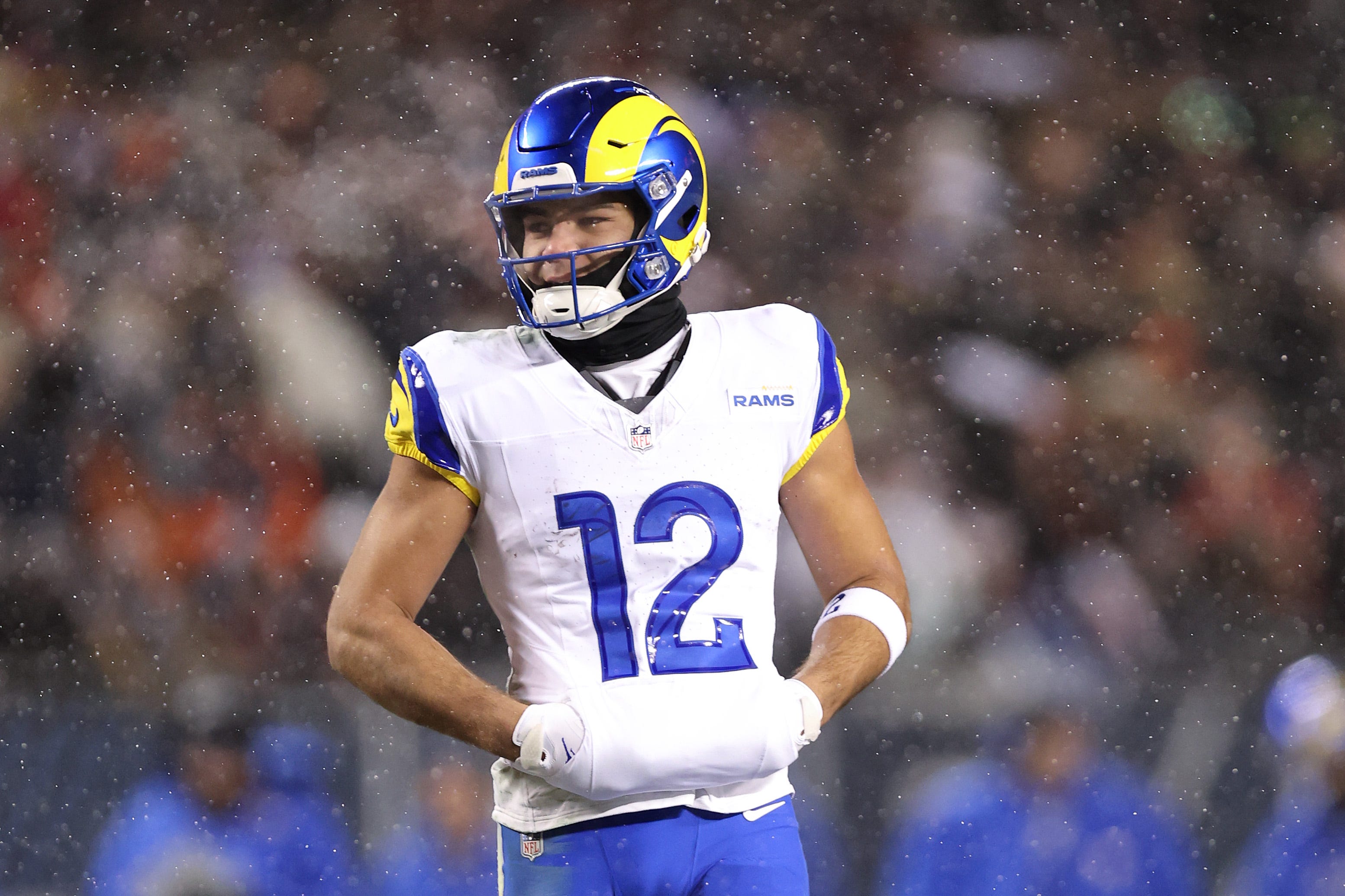 Puka Nacua now has the 7th-most playoff receptions in Rams history