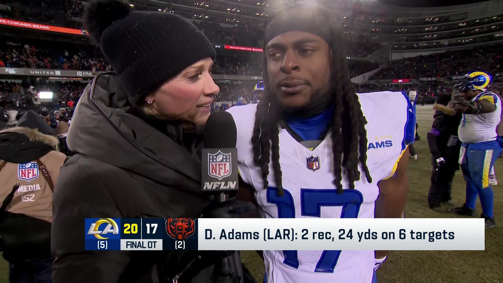 Davante Adams on divisional win over Bears: 'It was a beautiful game ...