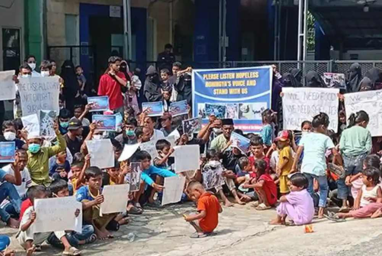 ‘No longer enough to survive’: Rohingya refugees protest aid cuts in ...
