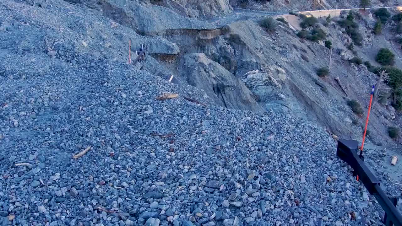 Severe winter storm damages Route 2 forcing closure in California