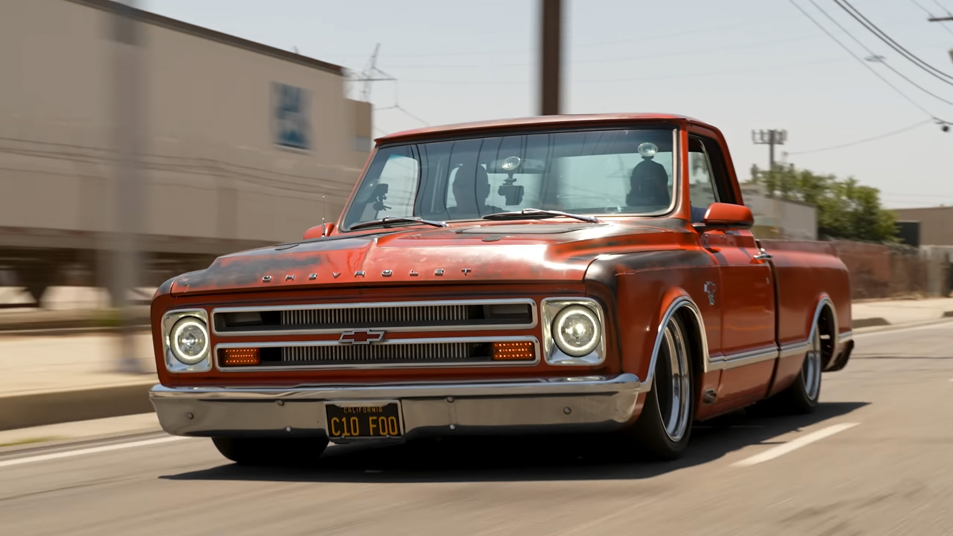 Custom right hand drive Chevy C10 twin turbo build