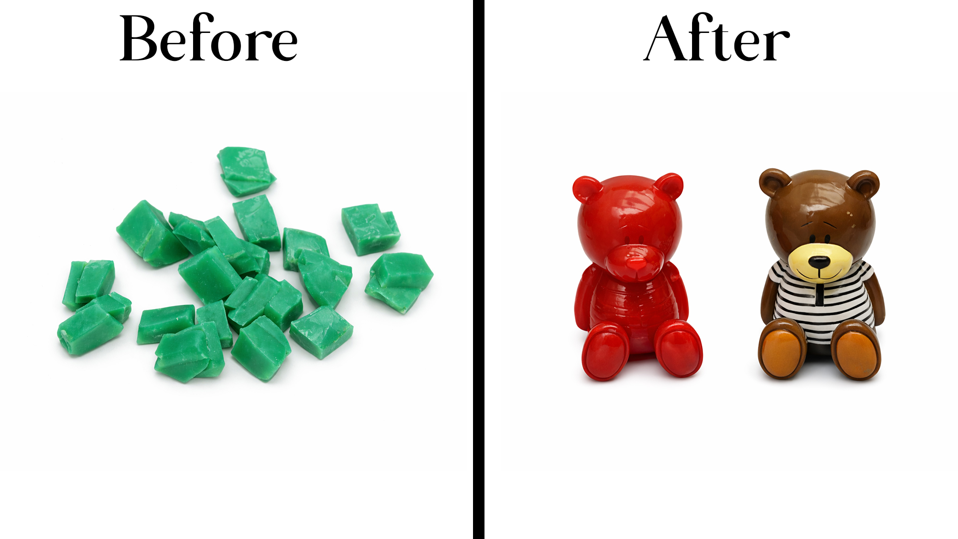 I recycled old silicone molds