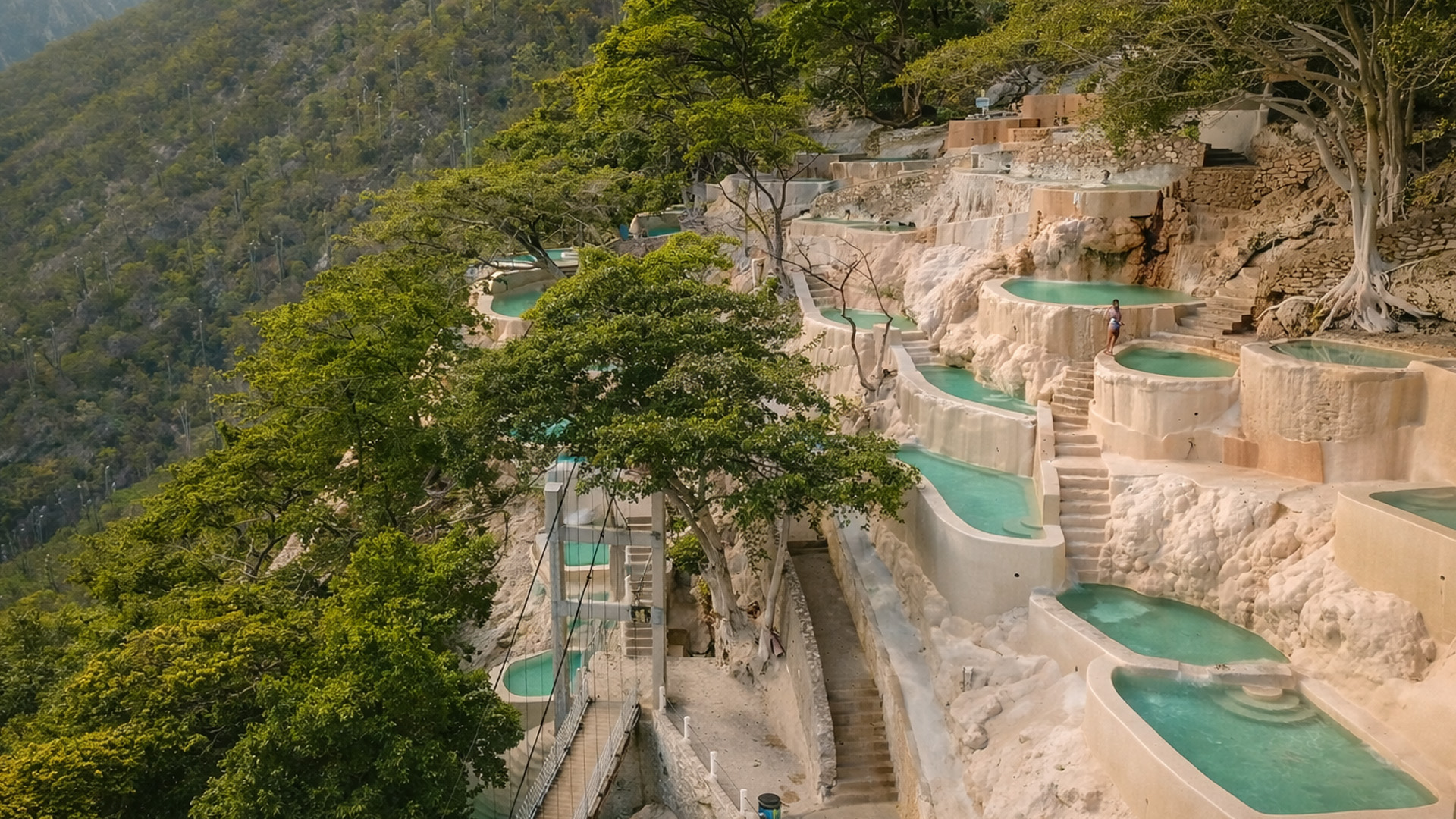 Would you swim on the edge of a cliff?