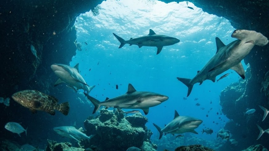 Not everything that goes in comes back out – Blue Hole sharks
