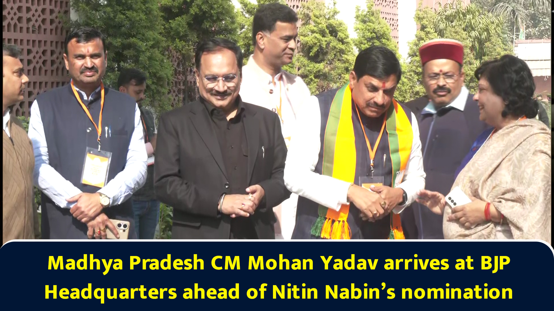 Madhya Pradesh CM Mohan Yadav arrives at BJP headquarters ahead of ...