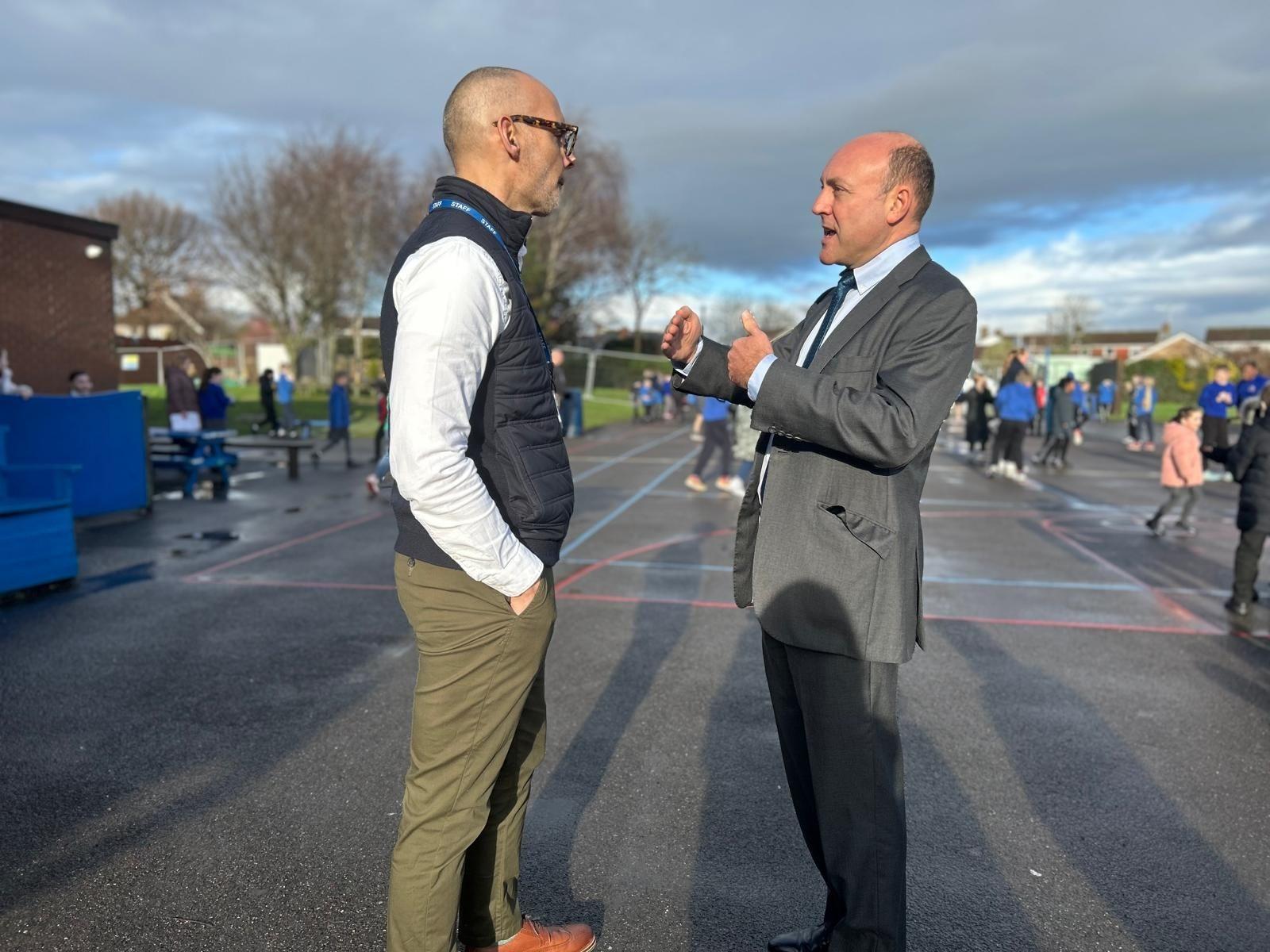 Barnham Primary School children debate social media ban with their MP