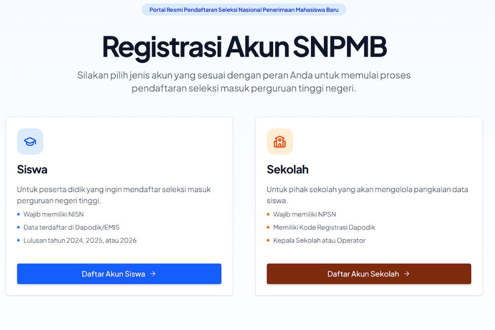 Cara registrasi dan aktivasi akun SNPMB 2026, lengkap dengan jadwal ...
