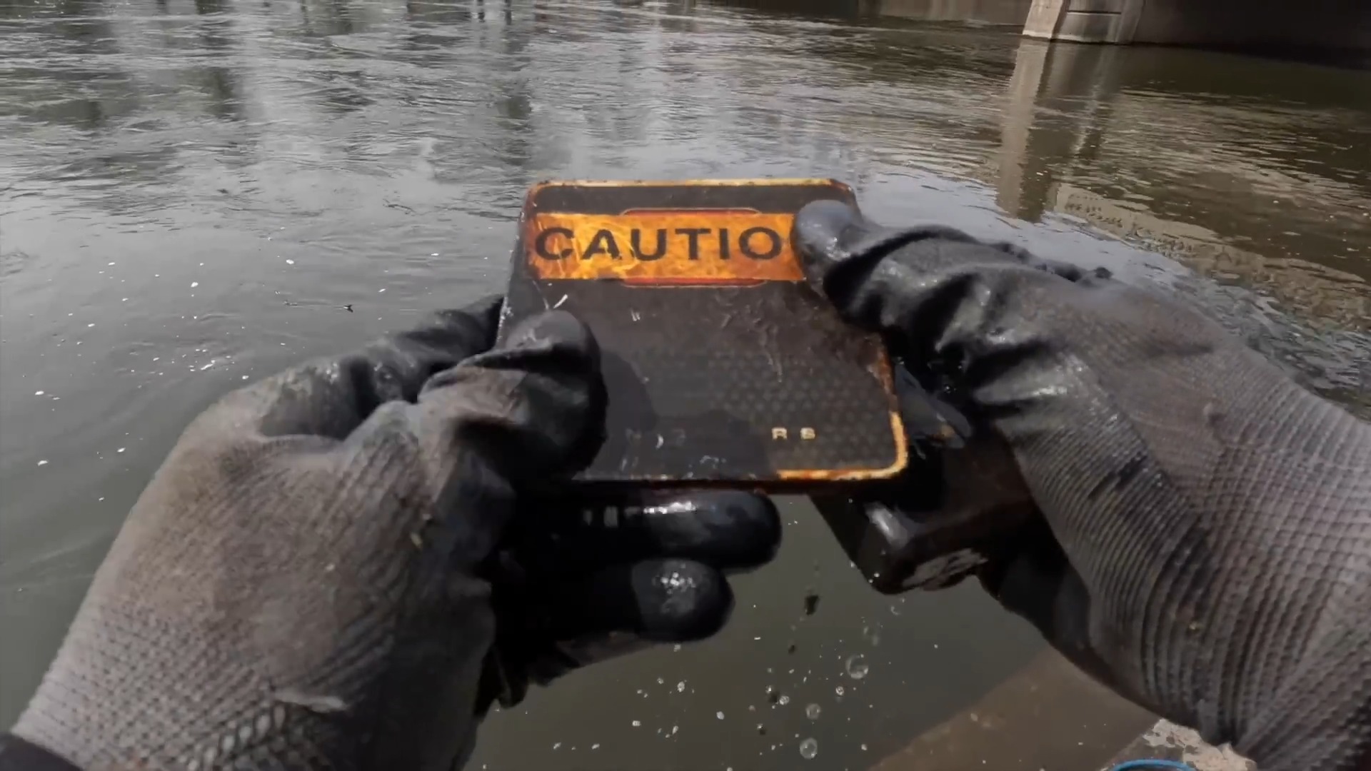 Magnet fishing a high-traffic bridge revealed everything