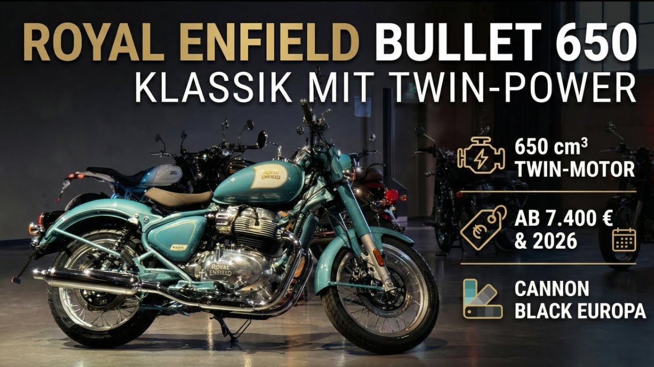 2026 Royal Enfield Bullet 650 – Retro trifft auf moderne Technik