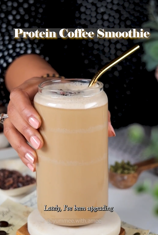 Protein coffee smoothie: Breakfast and coffee in one