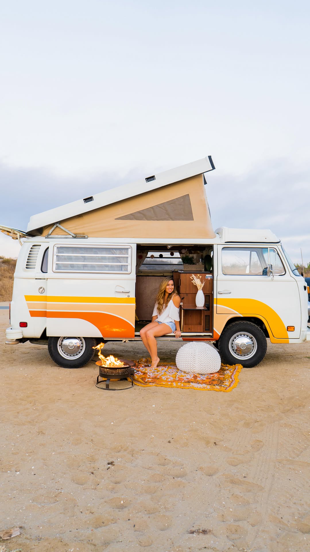 Late night campfires and VW bus adventures in Lake Havasu