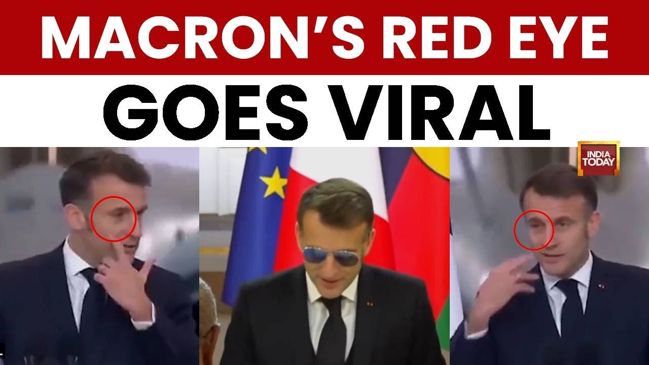 Emmanuel Macron jokes about 'Eye of the Tiger' after appearing with ...