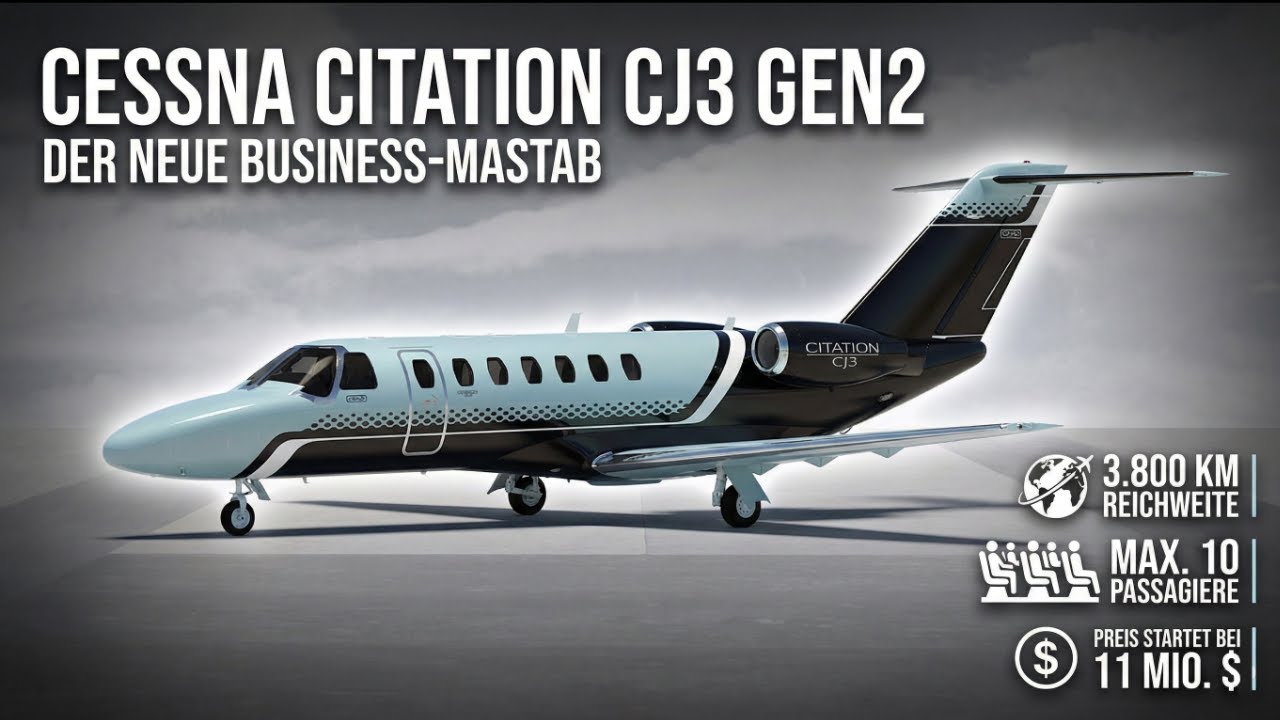 Cessna Citation CJ3 Gen2 Reichweite & Leistung – Das kann der Jet