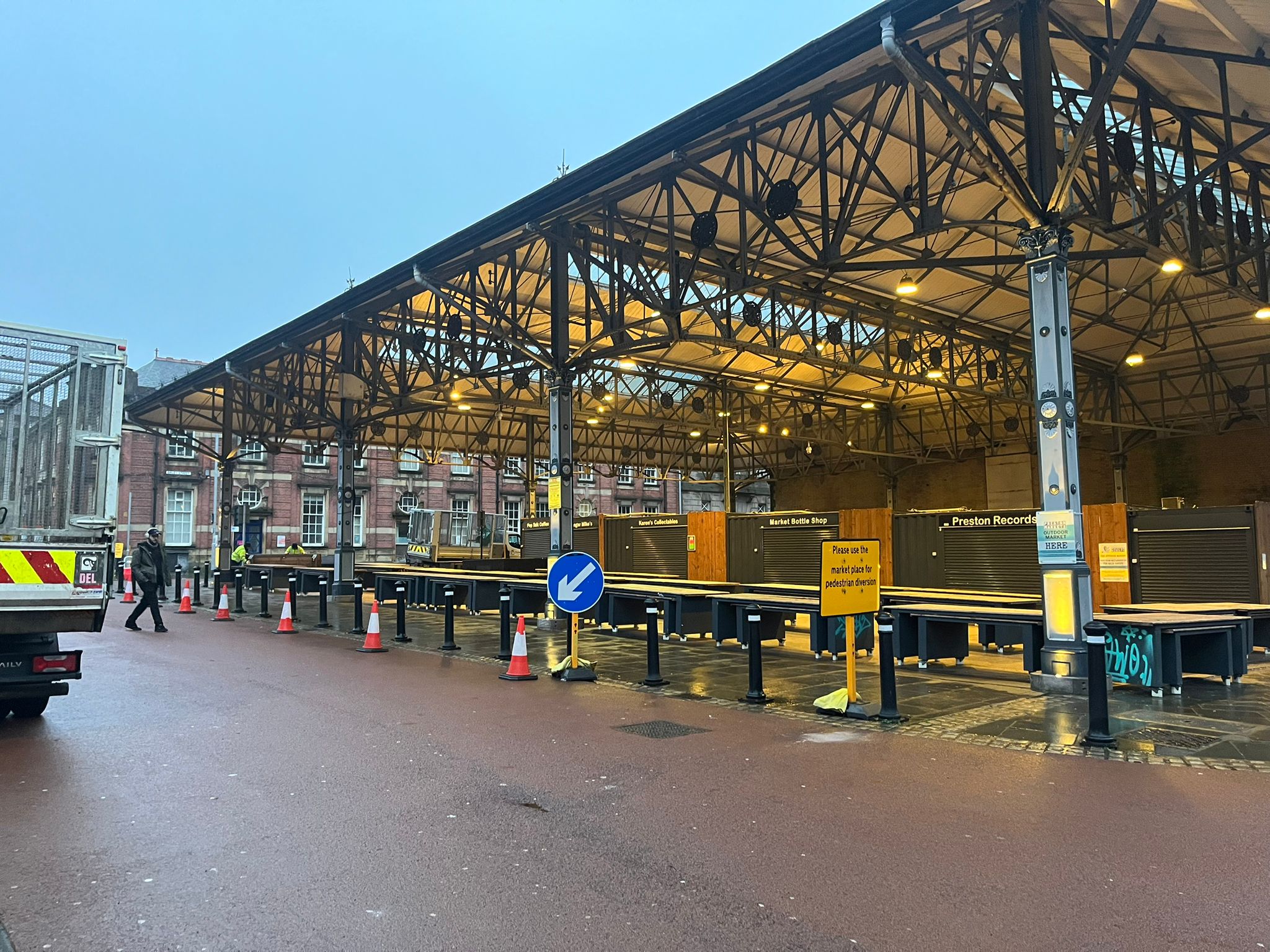 Preston’s outdoor market gets ready for the traders' return tomorrow ...