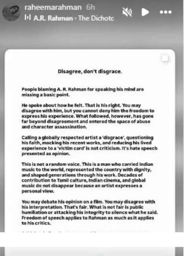 Criticism is not hate: A R Rahman’s children react as composer faces ...
