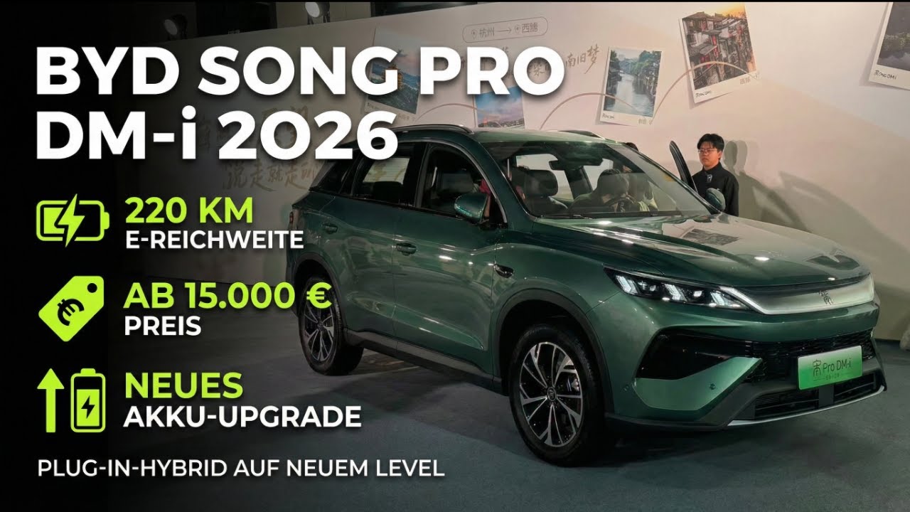 2026 BYD Song Pro DM-i SUV: Jetzt mit 220 km E-Reichweite