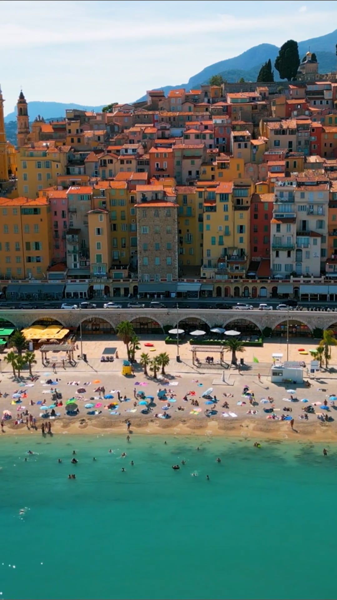Soaring above Menton: Drone captures Riviera elegance