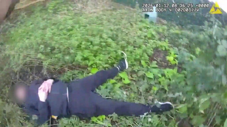 Exhausted cop tells fleeing crook "bloody hell you can run"