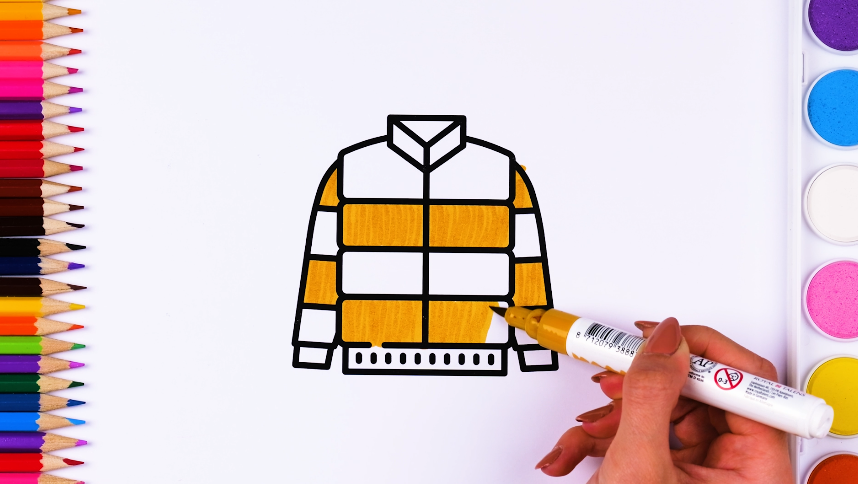 Autumn jacket | Color names for kids