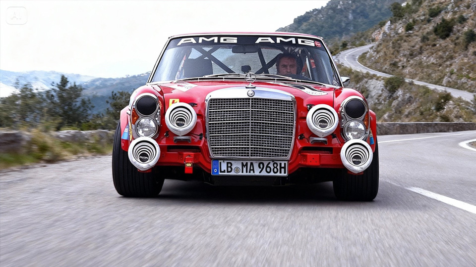 Raw V8 sound from a Mercedes AMG racecar