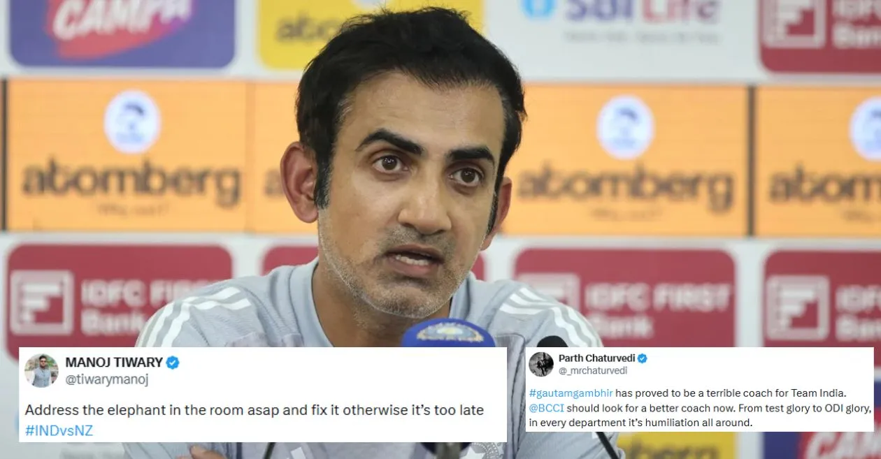 Angry fans target head coach Gautam Gambhir following India’s ODI ...