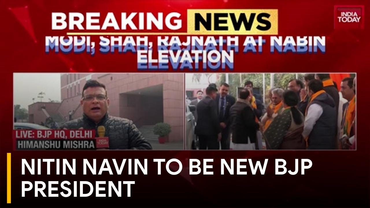 Nitin Navin to take charge as BJP national president tomorrow ...