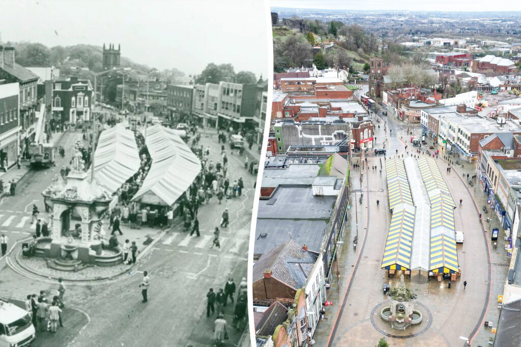 Photos show how bustling high street has turned into empty 'shanty town'