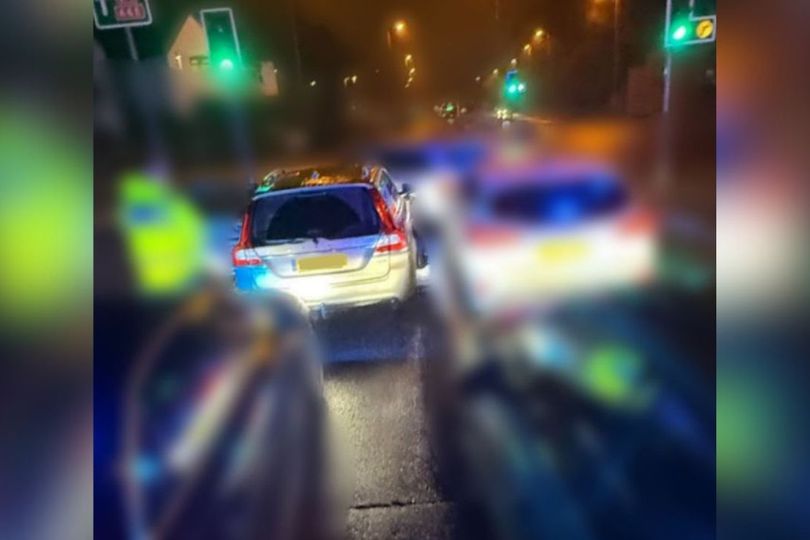 A34 drama as police surround car