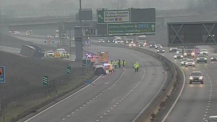 A14 driver who died had medical event, says family