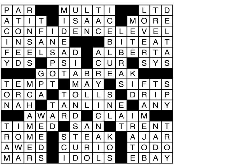 Puzzle solutions for Monday, Jan. 19, 2026