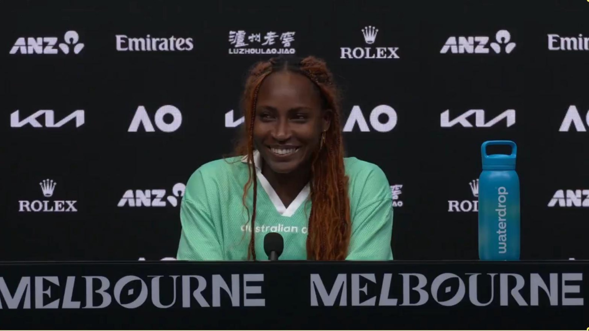 Coco Gauff scherza sui suoi capelli rossi. Un omaggio a Jannik Sinner?