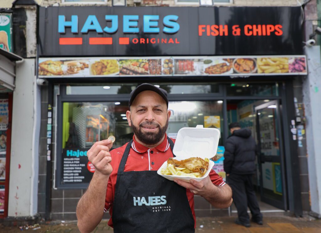 Hungry customers snap up chicken and chips for just £1