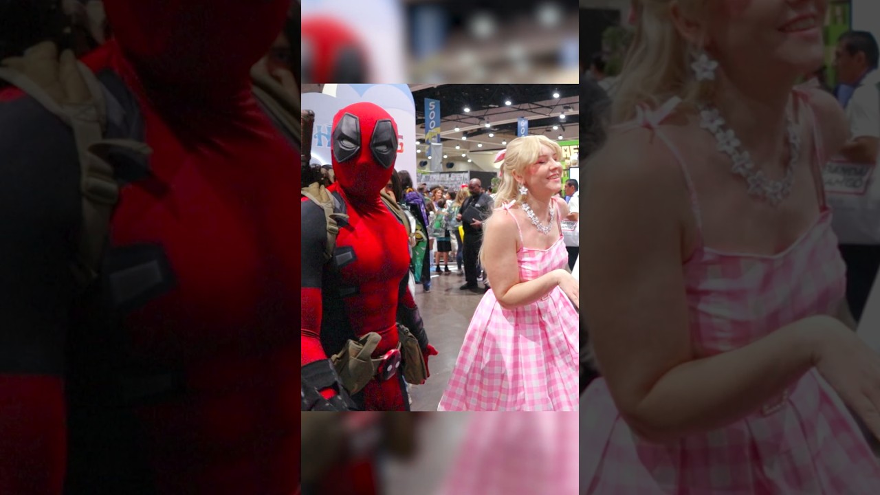 Deadpool meets Barbie & Ken #deadpool #barbie #cosplay