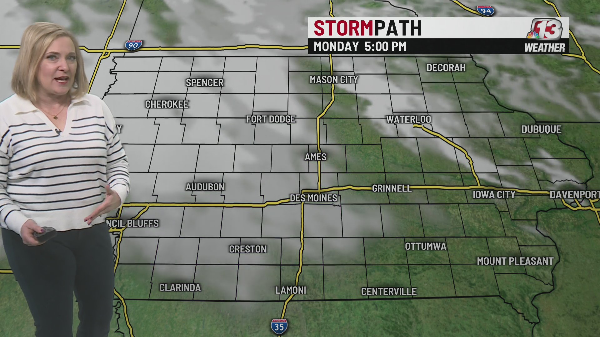 Megan Salois' Monday morning forecast