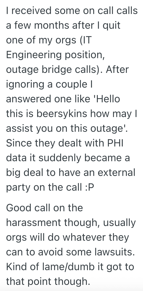 Woman quits her job at an independent living facility, but three years ...