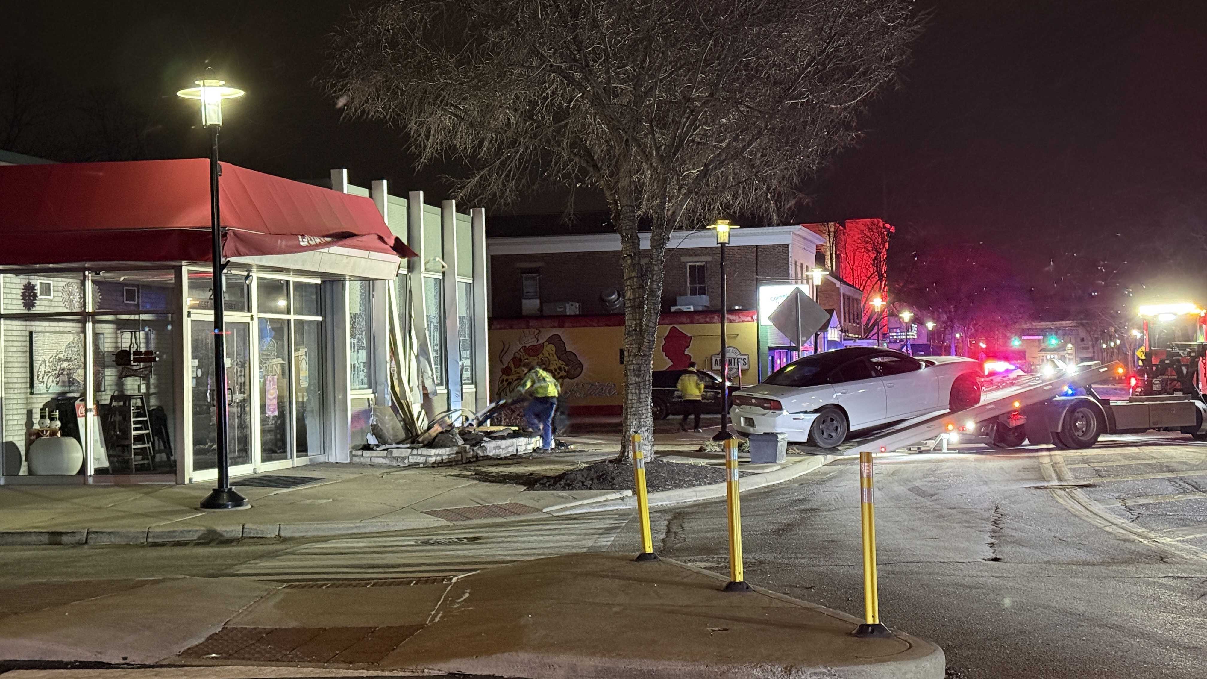 Video shows car slam into front of popular Mason restaurant