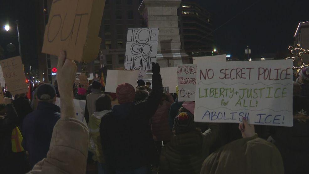 Protest held in Portland against Trump administration, ICE activity in ...