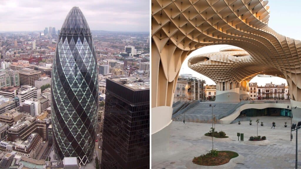 Real structures that inspired science fiction designs