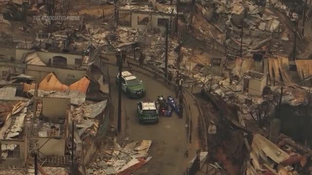 Chile wildfires: Aerial footage shows devastation as at least 18 dead