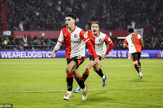 Premier League legend's son, 19, scores outrageous first two goals of ...