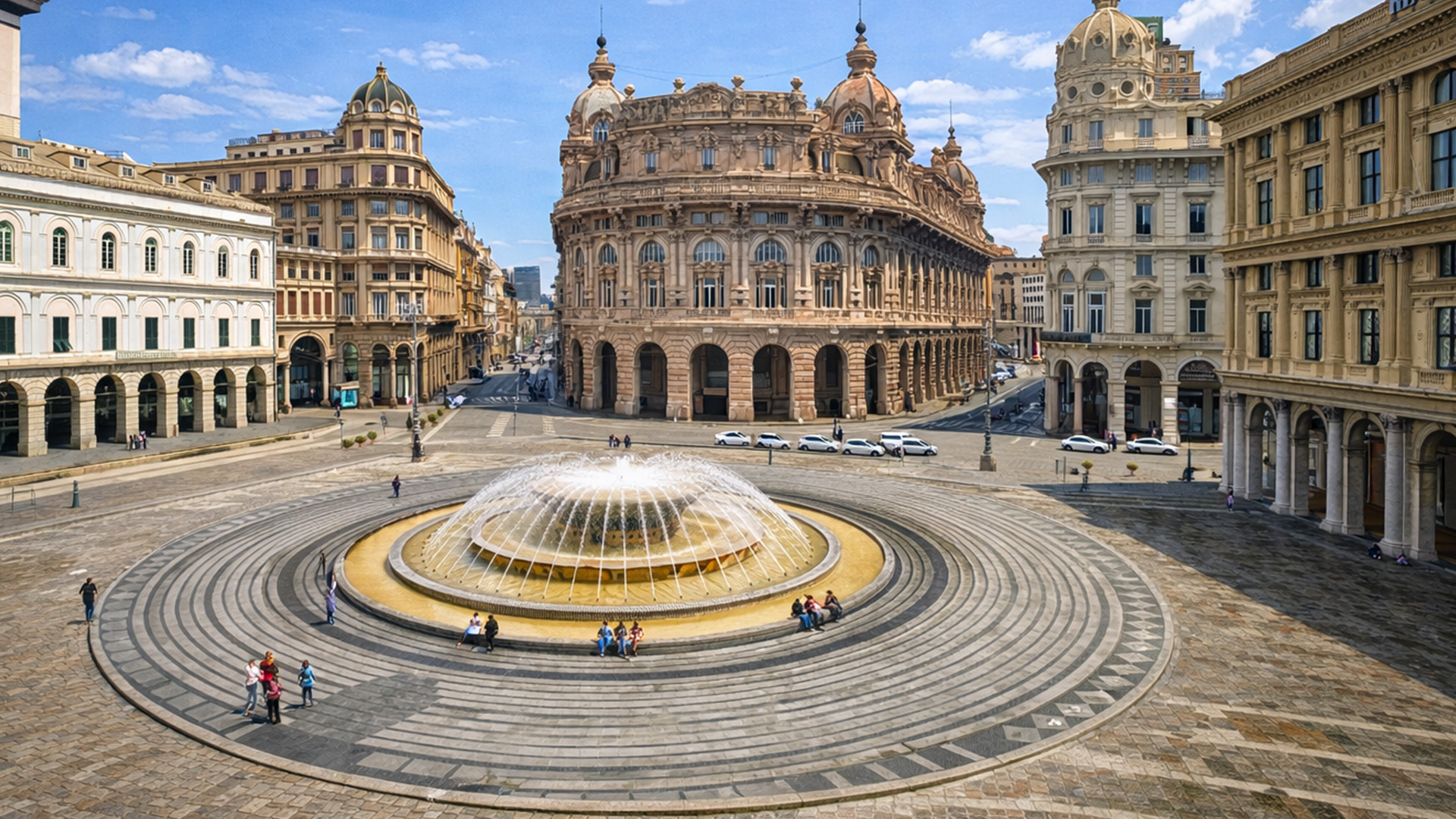 Discovering Genoa’s famous fountain square